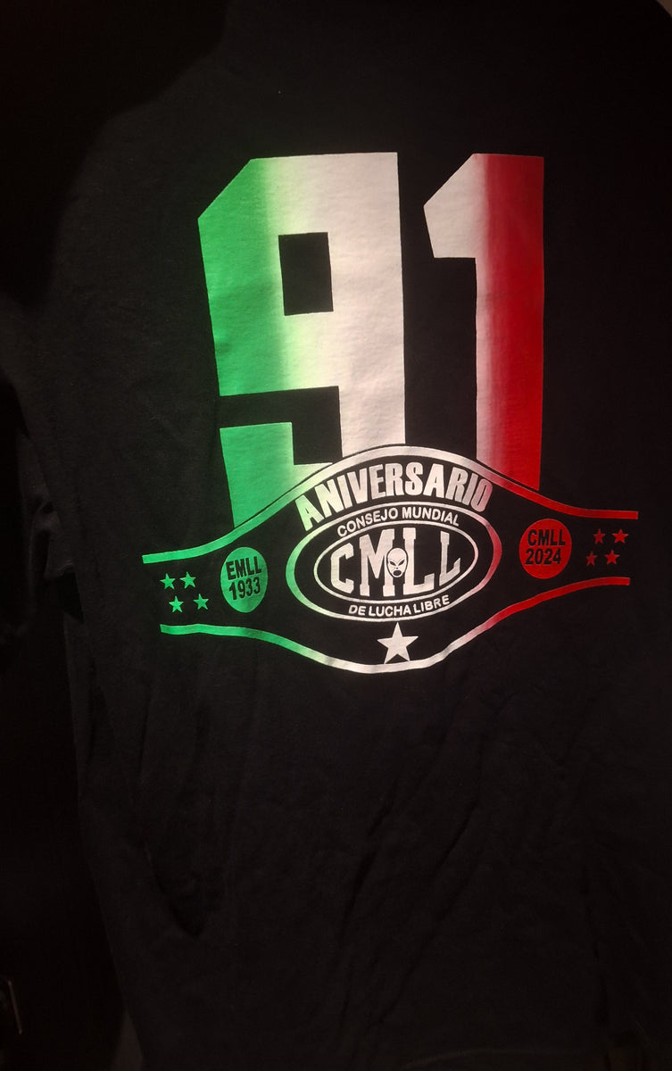 CMLL 91 ANIVERSARIO OUTSIDE BLACK T-SHIRT – stashpages