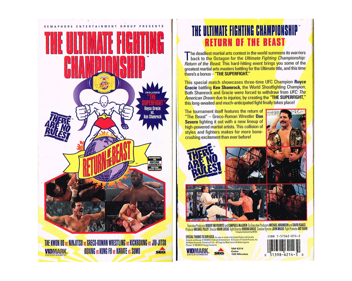 UFC 5 RETURN OF THE BEAST VHS – stashpages