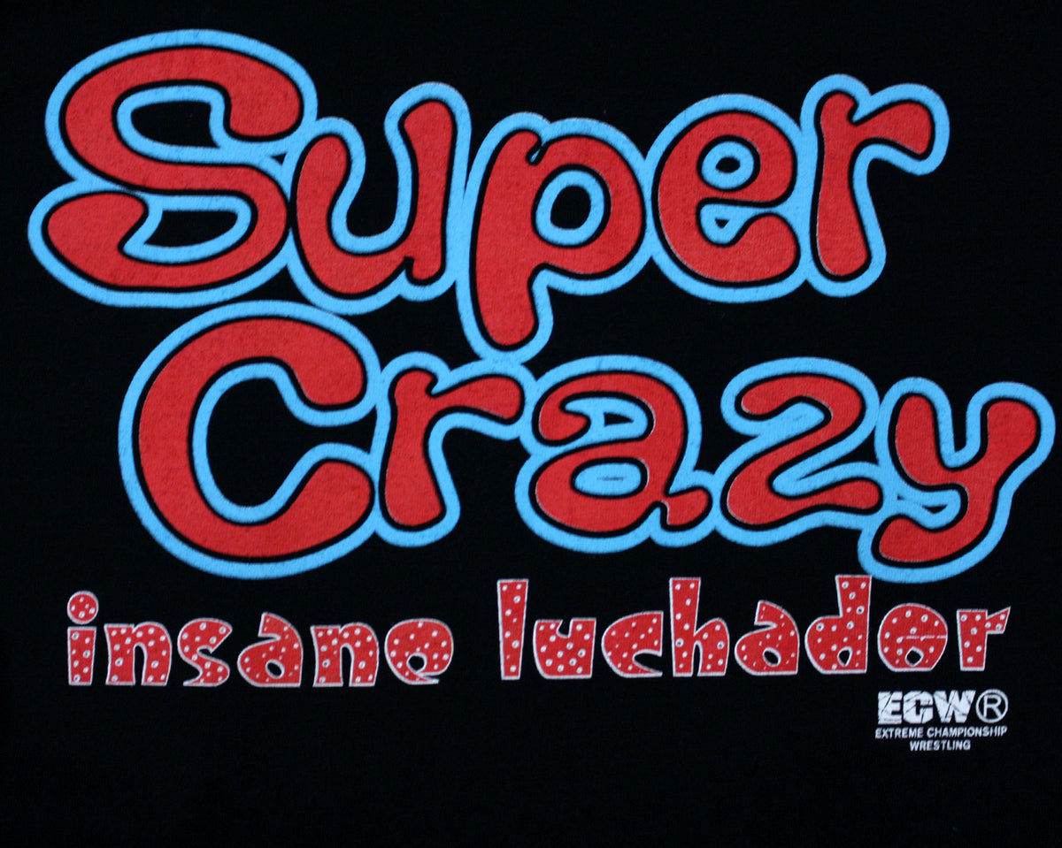 ECW SUPER CRAZY VINTAGE T-SHIRT LG – stashpages