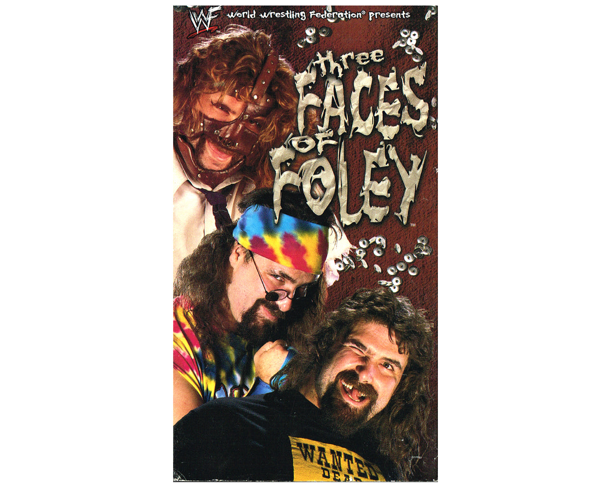 WWF THREE FACES OF FOLEY VHS TAPE – stashpages